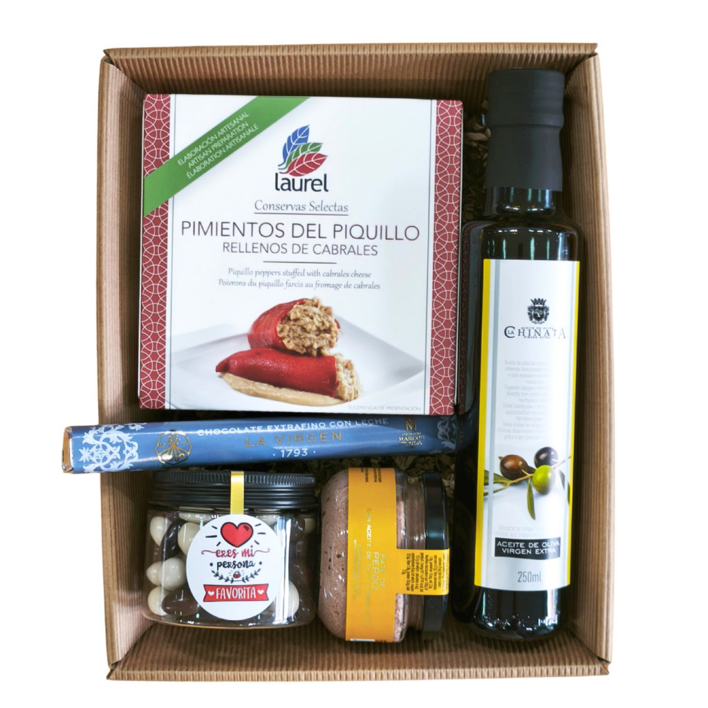 Cesta gourmet 'Eres mi persona favorita' • amossos - Tienda gourmet ...
